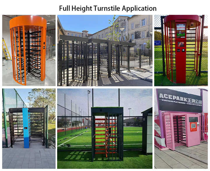 Biometric Full-Height Security Turnstiles Automatic Double Turnstile ...