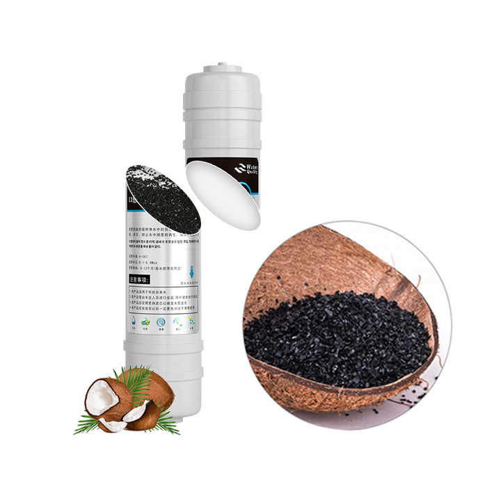 Inline High Iodine Value Coconut Shell Activated Carbon Filter T33 Post ...