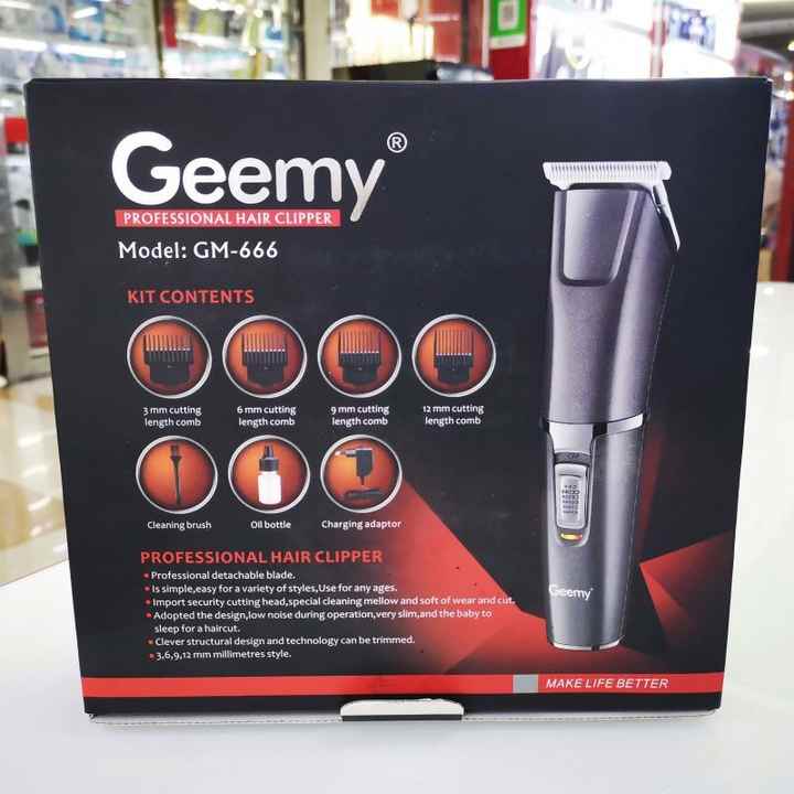 GEEMY GM666 Rechargeable Electric Hair Clipper - Versatile & Durable