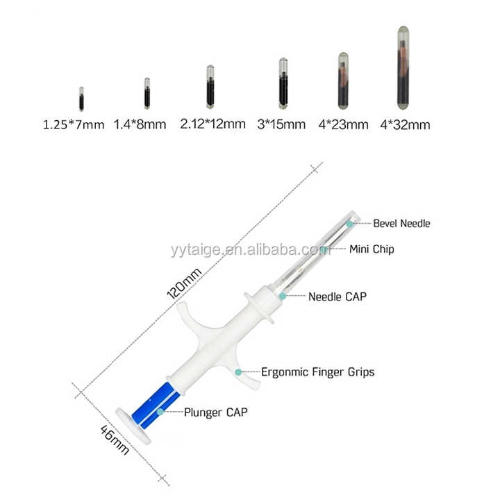 Universal Glass NFC Implant RFID Pet Microchip for Dogs and Cats 134 ...