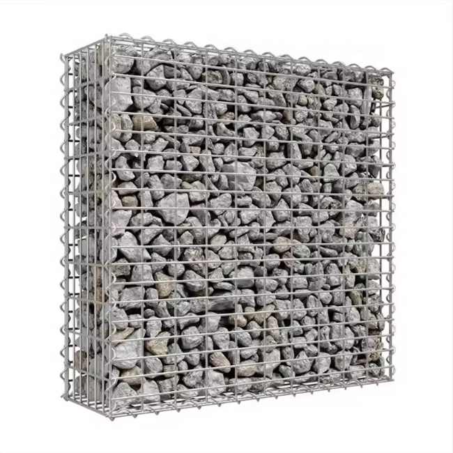 Easy installation welded gabion box retaining wall metal gabions prices
