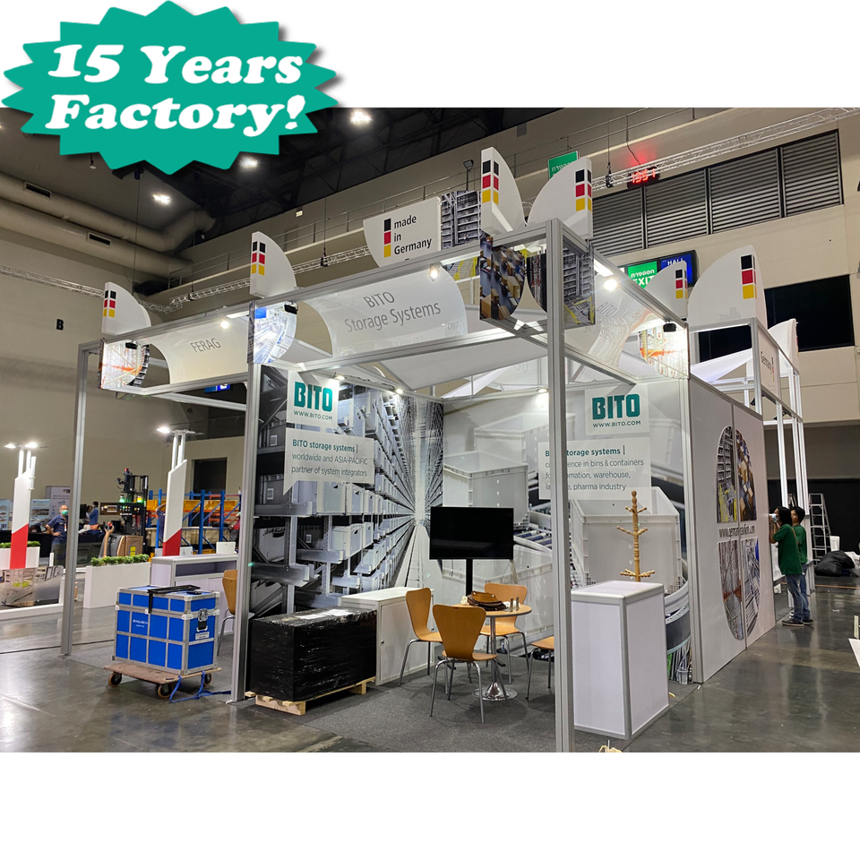 3x3m Divider Shell Scheme for Online Trade Show Event Booth