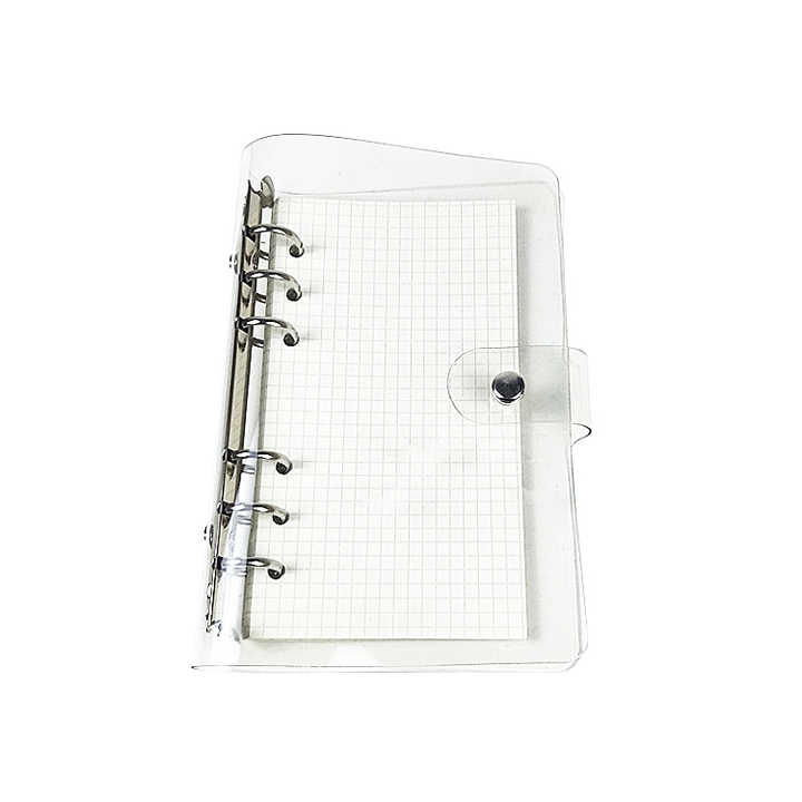 Cheap A5 Ring Binder - Hologram Transparent PVC Notebook