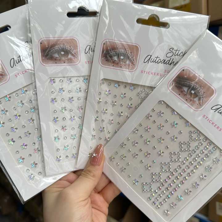 1 Sheet Eye Body Face Gem Jewels Rhinestone Stickers Self Adhesive ...