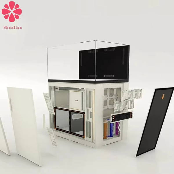 Ultra-thin Rectangle Modern Overflow Brine Tank Ultra-clear Glass ...