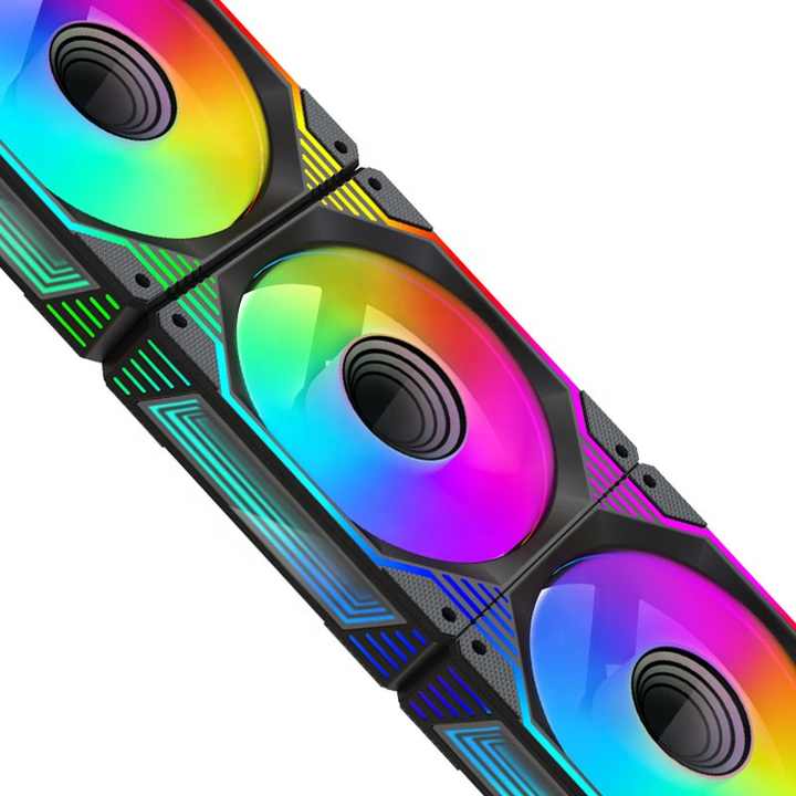 Lovingcool 120mm RGB Mirror Fan - 40000hrs Cooling Solution