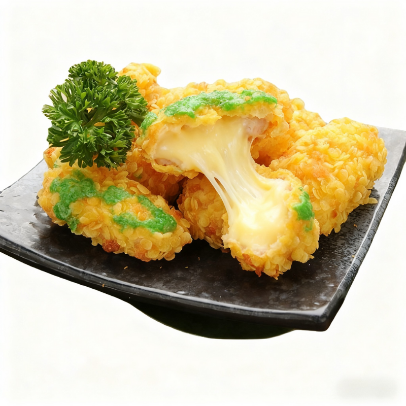 Crispy Pre Fried Seafood Crab Ball with Cheese Frozen Ready to Fry ...