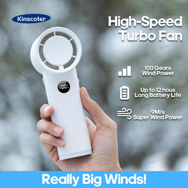 2024 Mini Portable Fan - High Speed, Rechargeable & Versatile
