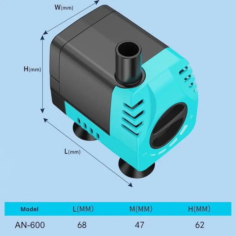Fish Tank Submersible Pump Eco-friendly Silent Small Bottom Suction ...