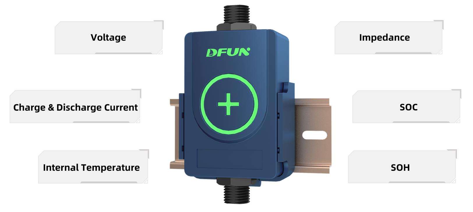 DFUN battery automatic balance monitor battery string voltage capacity ...