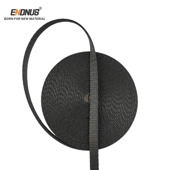 15kN Strength Plain Weave 100% UHMWPE Black Narrow Webbing 1/2 ...