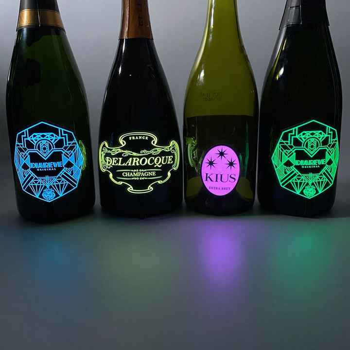 Customizable LED Bottle Labels - Perfect for Nightclub Parties