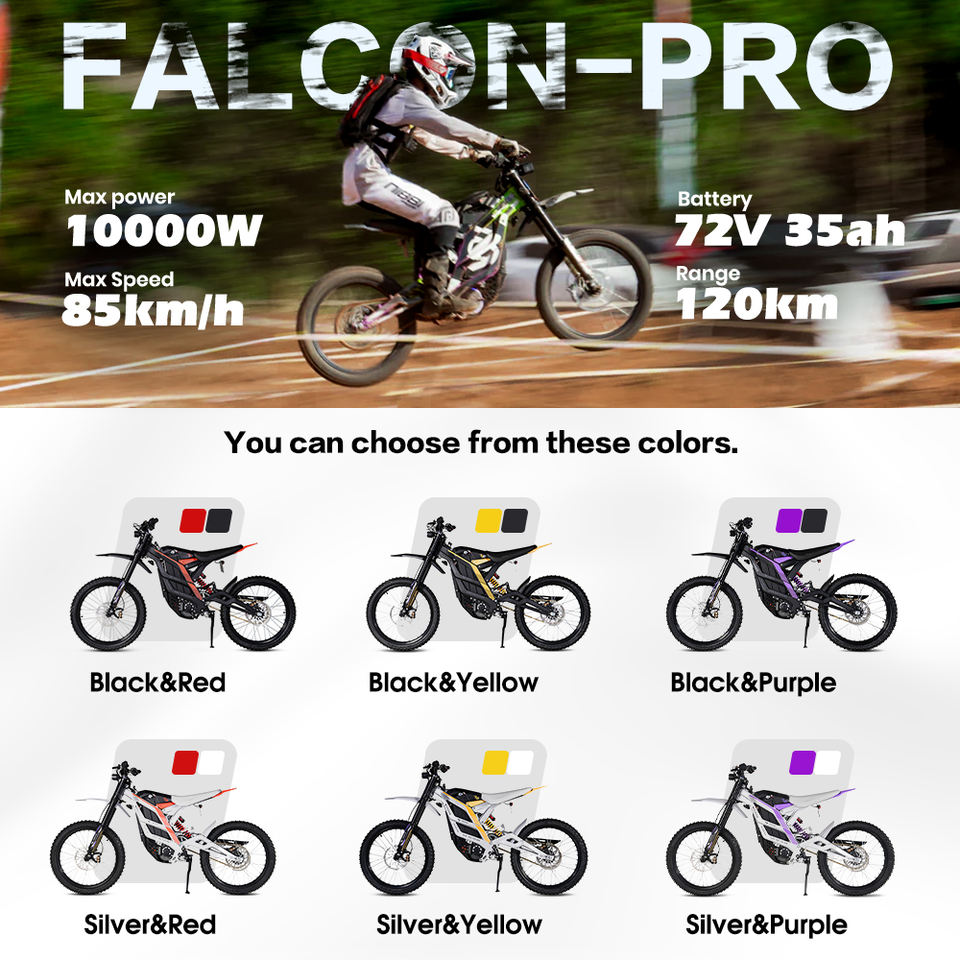 79bike Falcon Pro 72V 35ah Lithium Battery 10000W Mid Drive Electric ...