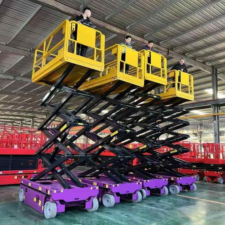 Electric Lift Platform 8m Battery Powered Man Lift Lightweight Scissor ...