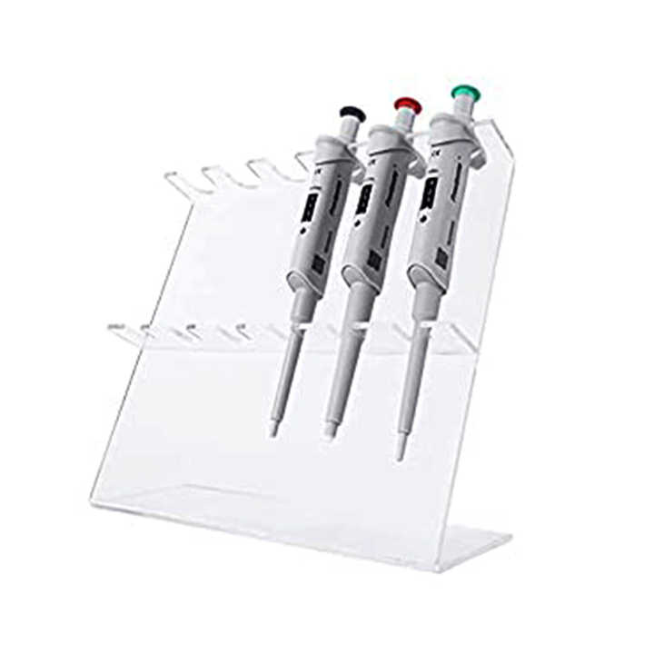 6 Slots Acrylic Pipettor Display Stand - Modern & Eco-friendly