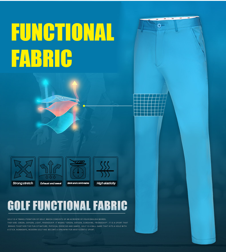 PGM KUZ005 branded casual mens golf trousers 2021 oem golf trousers ...