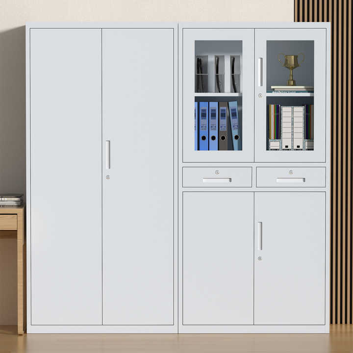 New 2 door stainless steel furniture swing glass door archive metal ...