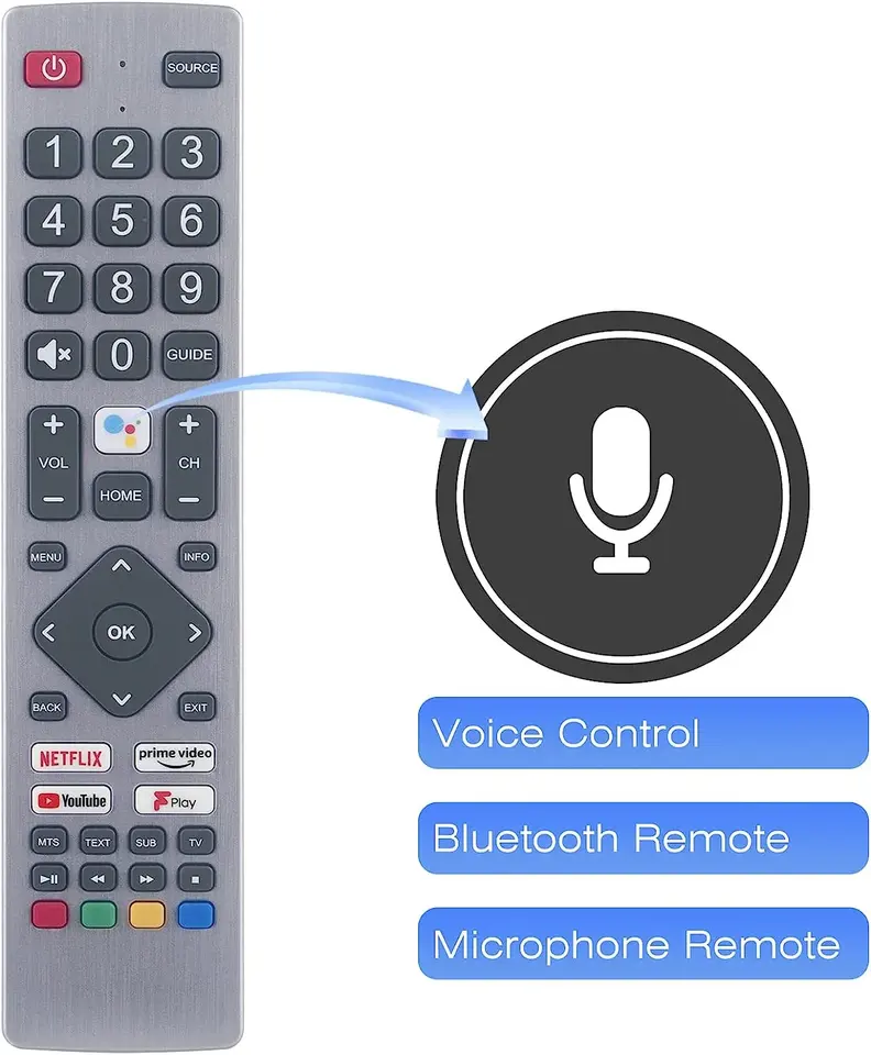 RMC0134 Voice Remote Control for Sharp Aquos 4K TV 50BL2KA
