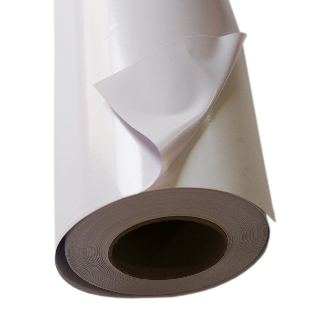 Glossy White PVC Vinyl Sticker - Eco Solvent Inkjet Roll