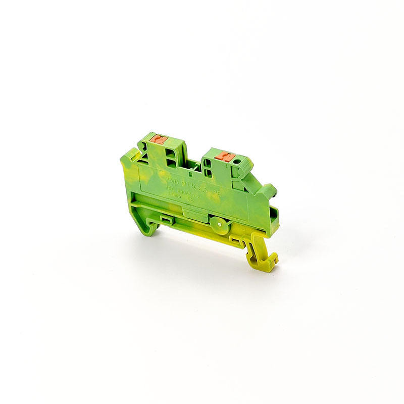 PTV2.5-PE Din Rail Channel Connector Ground Earth Spring Terminal Block ...
