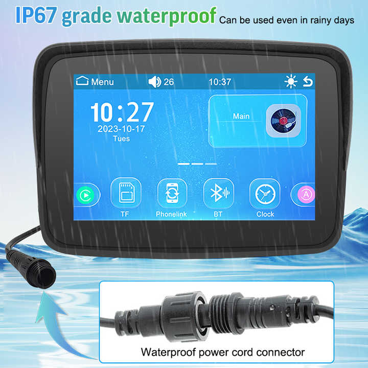 Motorcycle Carplay Global Navigation System 5" Gps for Motorcycle Bike ...