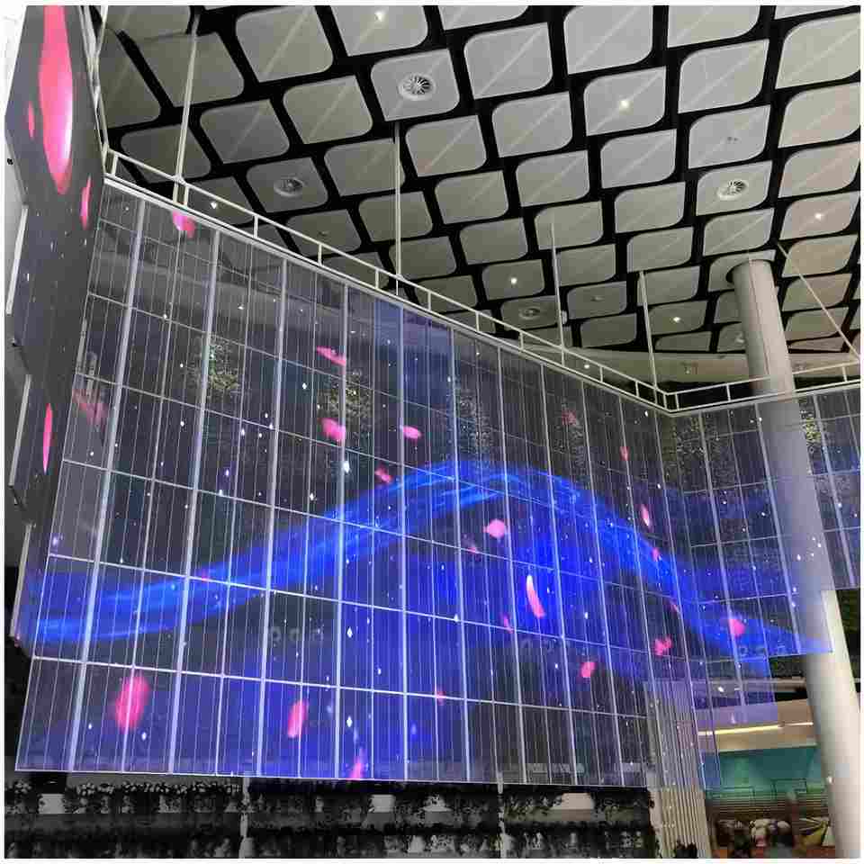 Flexible Film LED Screen - Transparent Glass Adhesive Wall