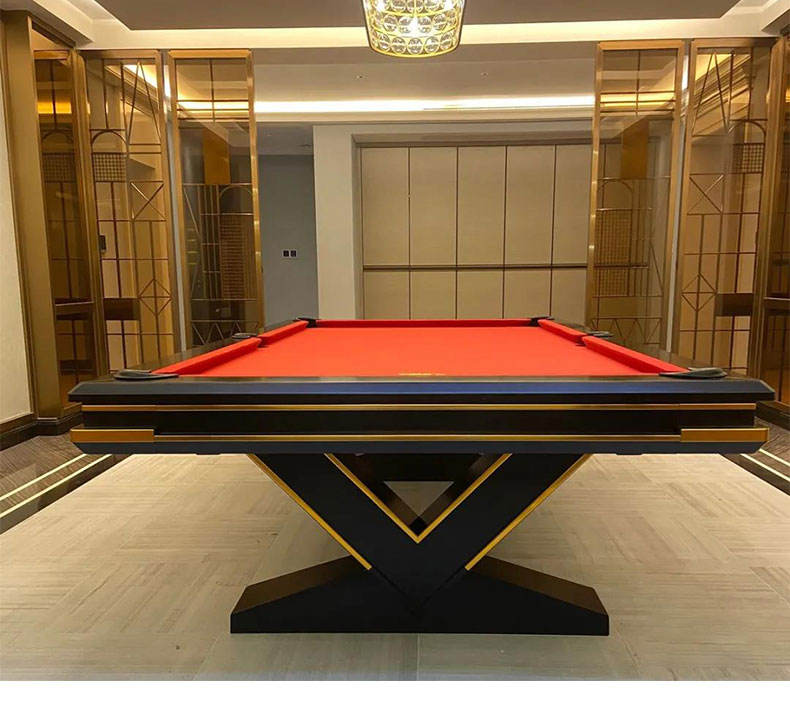 Professional Solid Wood Leg Wool Cushion 8 Foot Slate Pool Table for 9 ...