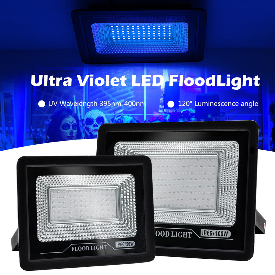 200W 300W IP66 Waterproof LED UV Flood Outdoor Lamp 100V-240V AC Power ...