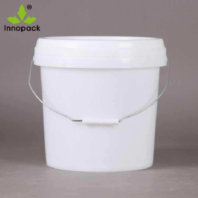 Plastic Yogurt Bucket Food Bucket Plastic with Lid and Handle Food ...