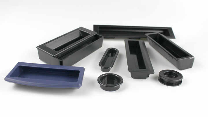 Plastic Recessed Handle Series Flush Mount Door Pulls Closet ...