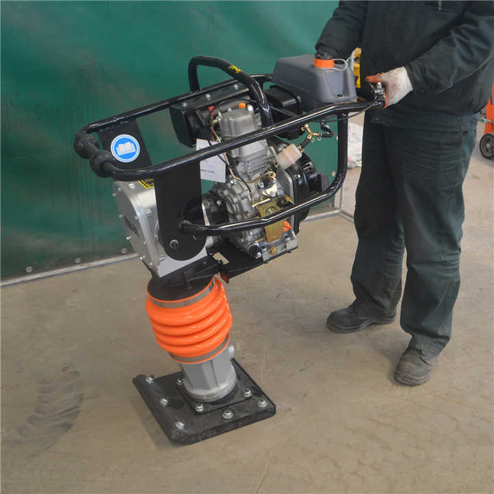 Portable Plate Tamp Machine Gasoline Engine Vibratory soil Tamping ...