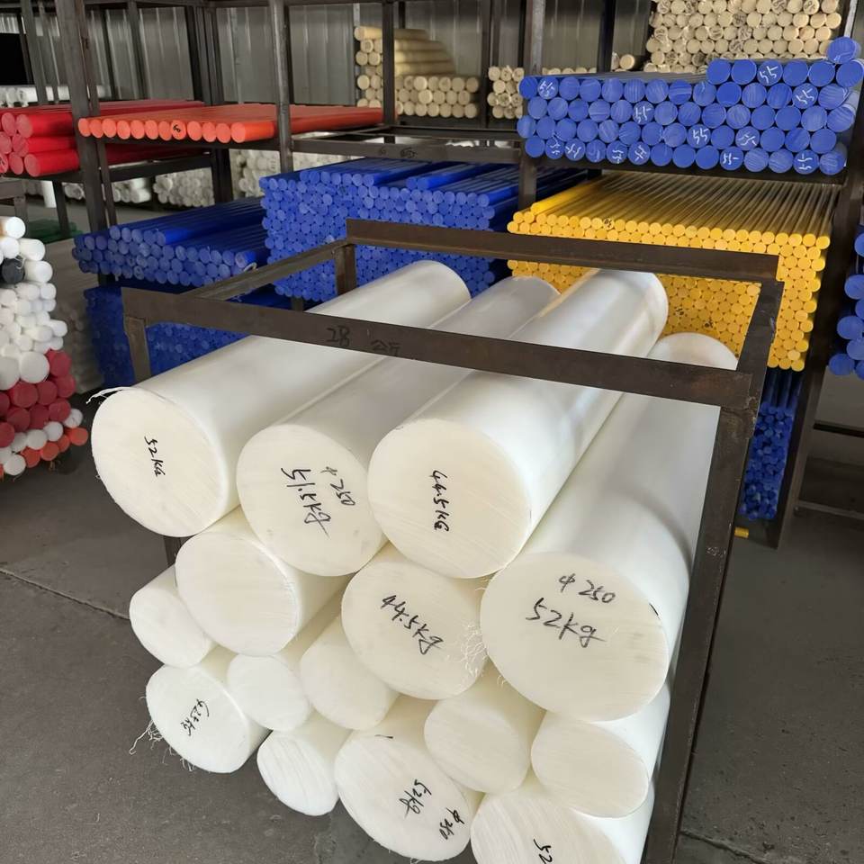 Factory Directly Extruded Plastic White Rod Large HDPE Hard Plastic Rod ...