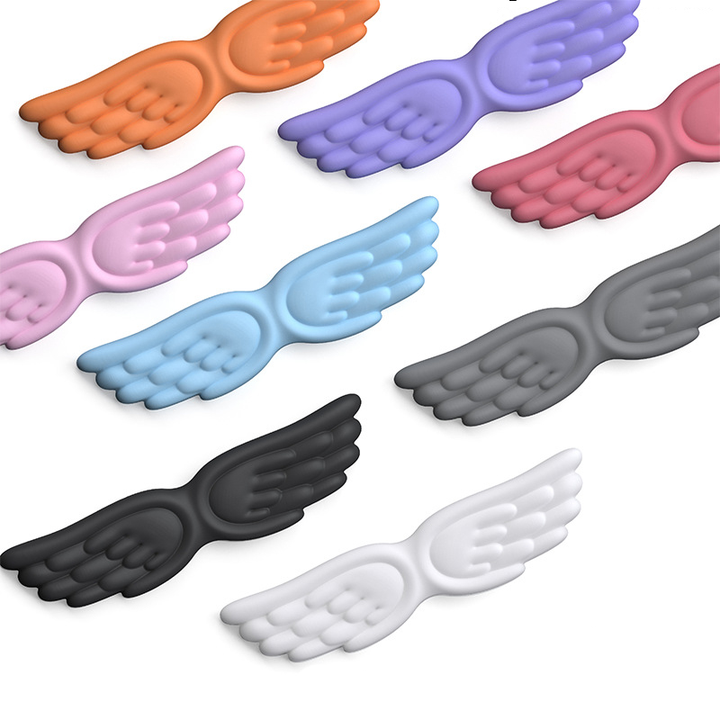 Custom Angel Wings Ergonomic Mouse Pad Wrist Rest Waterproof Leather ...