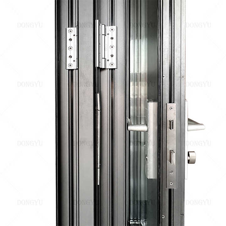 Anti-Theft Aluminum Bi-Fold Door with Secure Locking System for Home ...