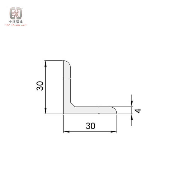 90 Degree Right Angle Aluminum Profile - ZP Aluminum
