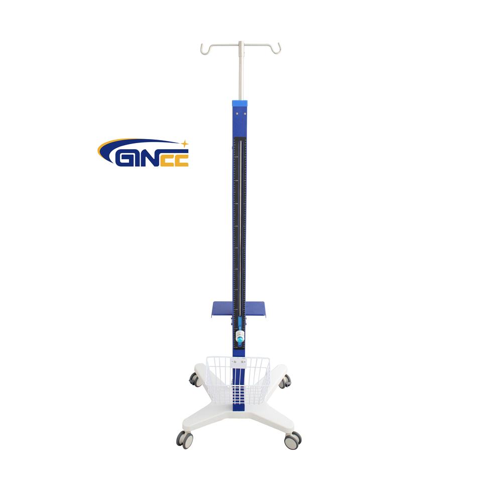 Ginee Medical Heavy-Duty Stainless Steel IV Pole Cart with Brake ...