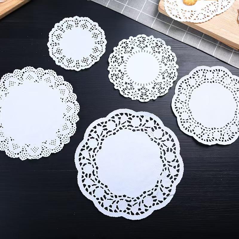 Round Flower-patterned Paper with Absorbent Core - Oil-absorbing Paper ...