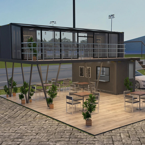 40FT two-story Pop-up Shop Container Coffee Shop/Bar/Fast-food ...