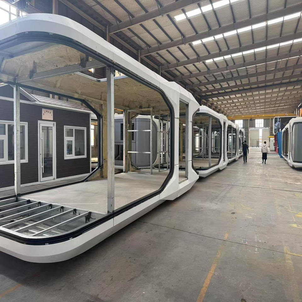 Two-story Capsule Prefabricated Modular Hotel Rugged Steel Structure ...