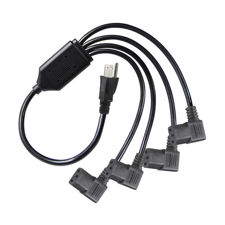 Right Angle Plug 3 Pin 90 Degree C13 Angled Extension Power Cord ...