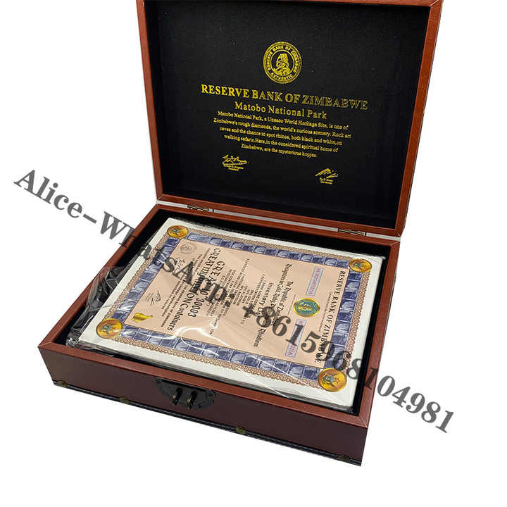 200 pcs Zimbabwe One Myrillion Containers Banknote Scroll Certificate ...