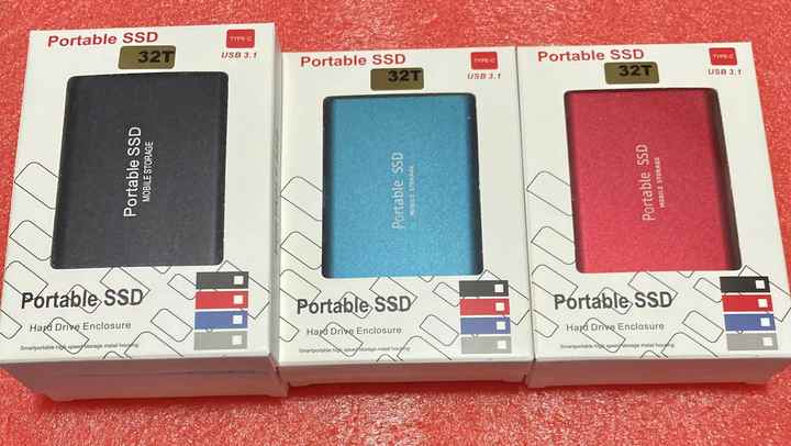 Custom Logo Portable SSD - 32T, 16T, 8TB, 4TB, 2TB, 1TB