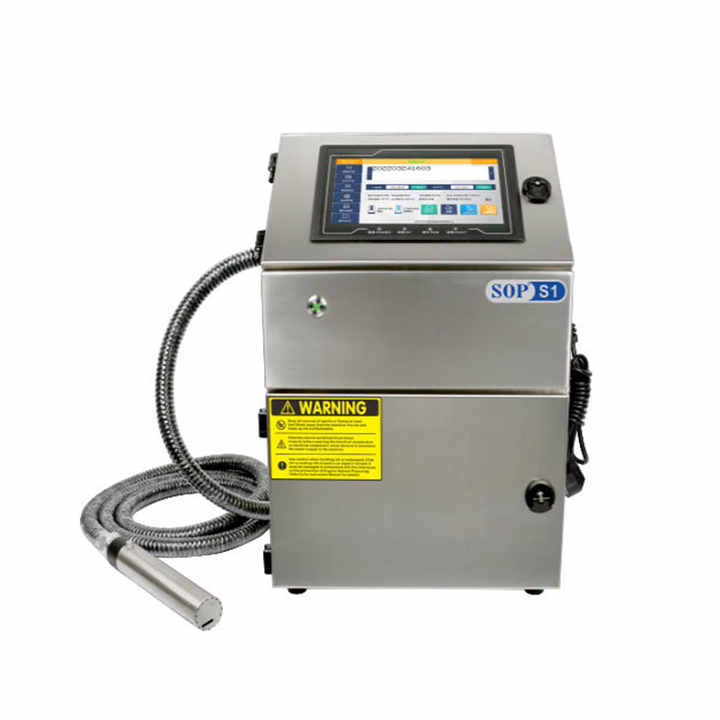 SOP-S1 Series CIJ Inkjet Printer-Label/Bill/Paper Flex/Egg Materials ...