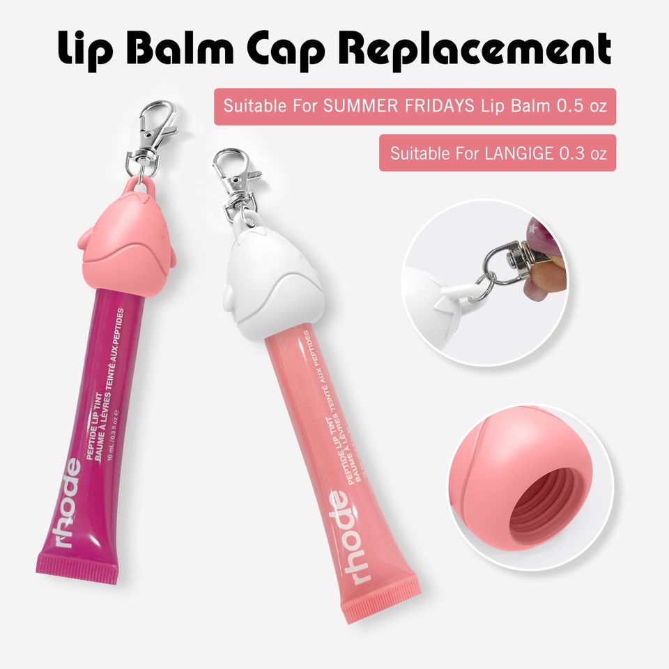 Portable Durable Holder Keychain Compatible Silicone Keychain Cap ...