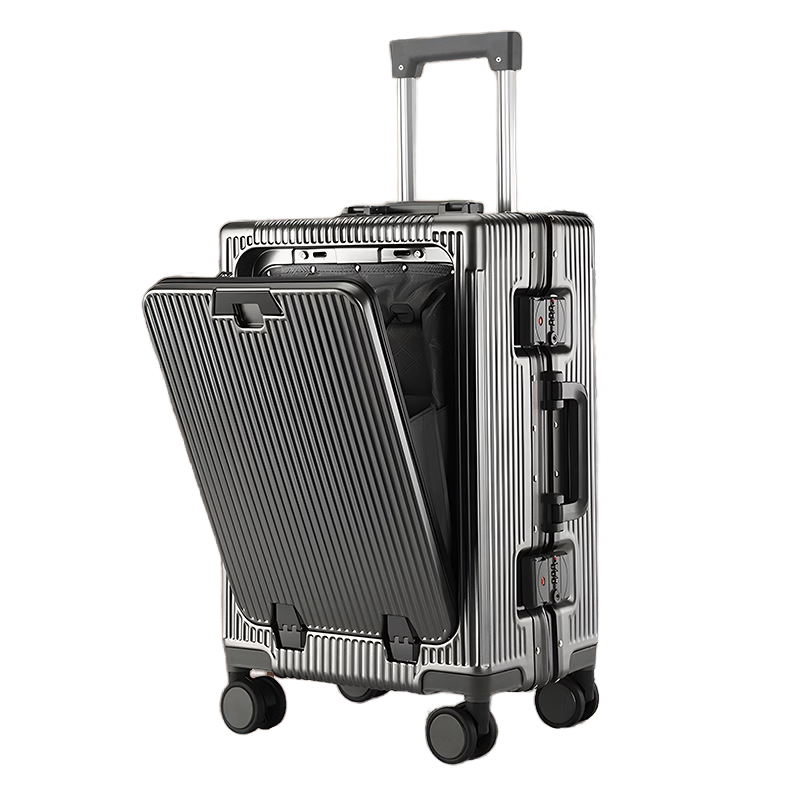 Wholesale Luxury Fashionable PC Aluminum Frame Luggage with 4 Spinner ...