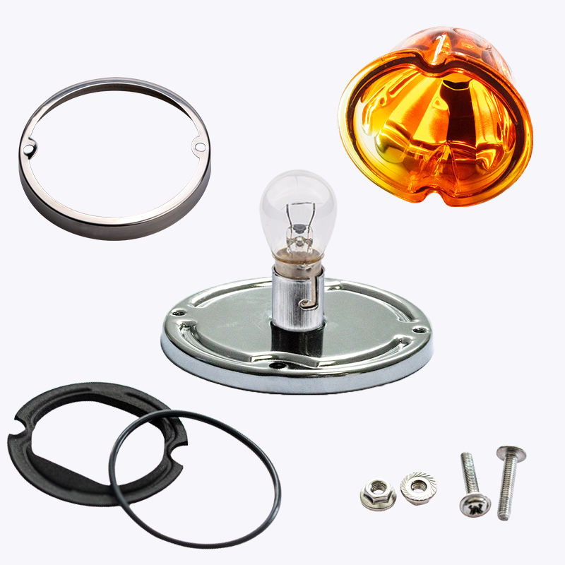 Halogen Truck Side Marker Light Star Light Watermelon Glass Lens Amber ...