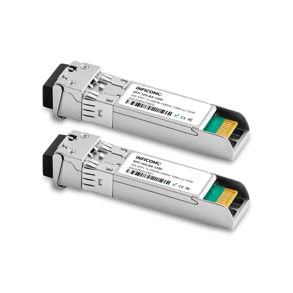 2-Year Warranty 10G SFP+ BIDI 120km 1490/1550nm LC Connector Fiber ...