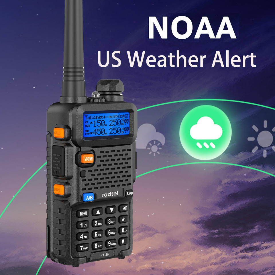 Radtel RT-5R Full Band Portable AM FM Walkie Talkie 5km Range