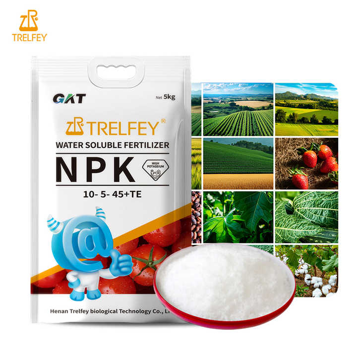 Water Soluble NPK Fertilizer 10-5-45 High Potassium Formula for Fruit ...