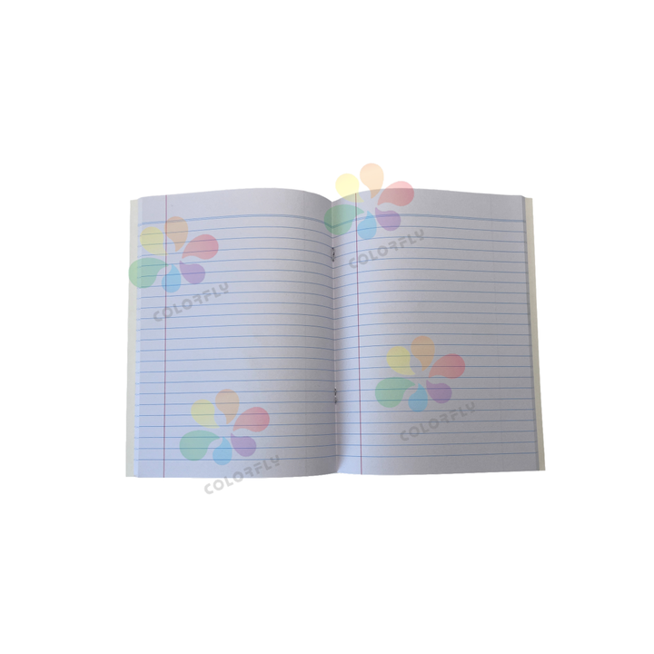 Exercise Book Size 160* 210 mm 80 Pages 4 Line with Left Margin & 1 ...